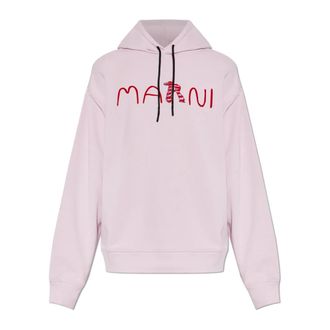 Marni Logo Sweatshirt - - Sweatshirts & Hoodies - Herren - Rosa - M