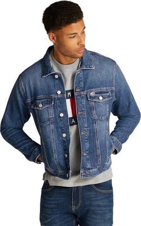 Tommy Jeans Ryan RGLR TRCKR Jckt CH0152 DM0DM20623 Veste Camionneur, Denim (Denim Dark), XS Homme