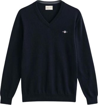 GANT Homme, Sweatshirts et sweats &agrave; capuche, Bleu, Taille: XL Pull ras du cou classique en coton