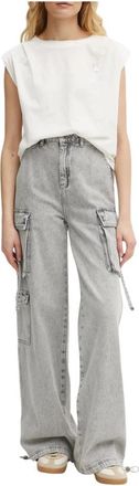 Patrizia Pepe Damen, Jeans, Grau, W28Gr&ouml;&szlig;e