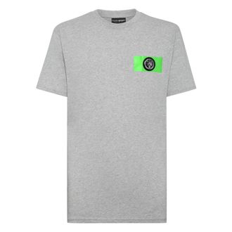 Plein Sport T-Shirt Rundhals Scratch - - Sport - Herren - Grau - S