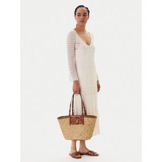 Pinko Handtasche PINKO Love Summer Basket PE 25 PLTT 103324 A2GO Beige