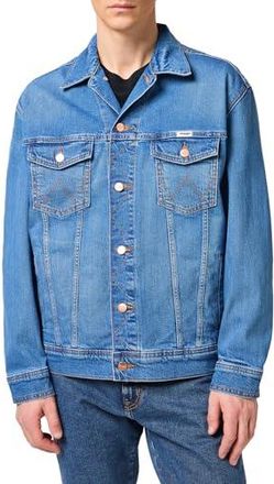 Wrangler Anti-fit Veste en Denim, Blue Eyes Blue, XXL Homme