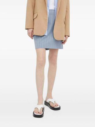 Gestuz Minirock mit Nadelstreifen - Blau