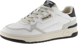 Victoria 1985 Basket Unisexe C80 Cuir & Pièces Colorées & en Croûte De Cuir & Logo Rétro 8800122 pour Adulte Negro 45