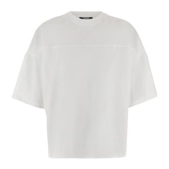 Jacquemus Baumwoll-T-Shirt mit Logo auf der R&uuml;ckseite - - Tops - Herren - Wei&szlig; - S