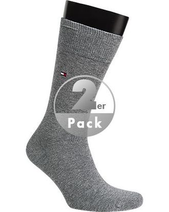 Tommy Hilfiger Herren Socken grau Baumwolle & Mix unifarben