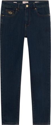 Oltre Femme, Jeans, Bleu, Taille: 40 FR Jeans skinny avec D&eacute;tail de Boucle