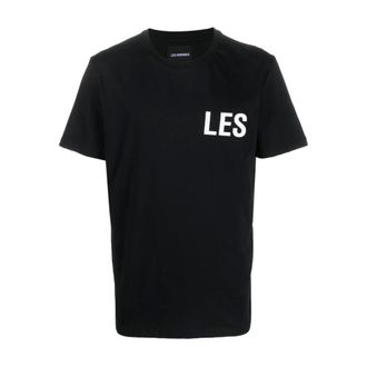 Les Hommes Label T-shirt - Homme - Tops - Noir - Taille: S