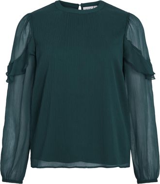 Vila Vielly L/S Flounce Top - Noos