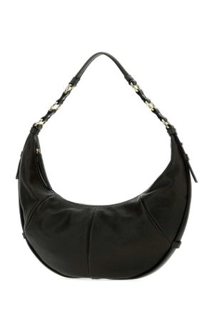 Saint Laurent Womens Black Leather Saharienne Shopping Bag Nero Borse A Mano
