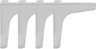 SOLUSTRE Hohopeti 4 St&uuml;ck M&ouml;belf&uuml;&szlig;e aus Metall Dreieckige Stabile M&ouml;belbeine aus Eisen 13cm Ersatzf&uuml;&szlig;e f&uuml;r Sofa Schrank Kommode und Stuhl rutschfest und Langle