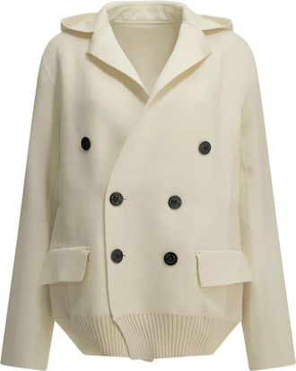 sacai Blazer Double-breasted - Femme - Vestes - Blanc - Taille: 34 FR