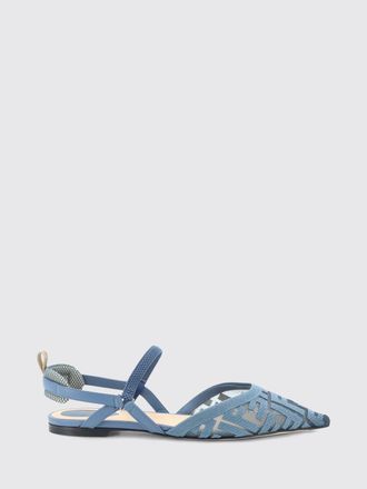 Fendi Ballerines slingback Colibr&igrave; Lite en nylon avec monogramme FF