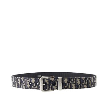 Dior Homme, Accessoires, Noir, Taille: 100 CM Oblique Jacquard Belt