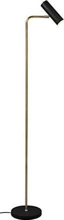 Trio Leuchten Stehleuchte Marley 412400108, Metall Messing matt,Schwarz matt, exklusiv Leuchtmittel 1x GU10