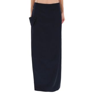 Jean Paul Gaultier Femme, Jupes, Bleu, Taille: 36 FR Jupes Maxi