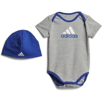 adidas Kinder Sportanzug Essentials Big Logo Body und Beanie Kids Geschenkset