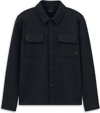 Bugatti Herren Overshirt 8750-15125E Modern Fit Hemdjacke Kentkragen Druckkn&ouml;pfe Brusttaschen