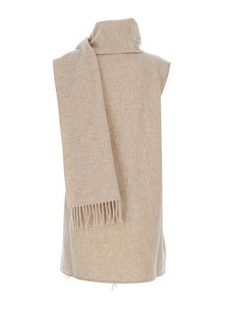Fabiana Filippi Womens Wool Scarf Beige Scarfs