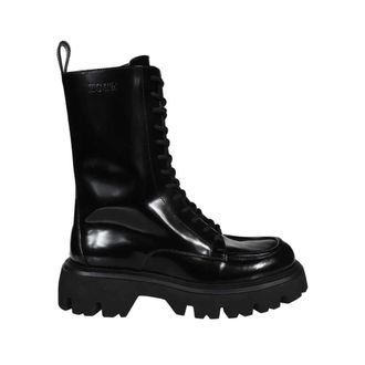 Msgm Kalbsleder Runde Zehen Stiefel - - Shoes - Herren - Schwarzk - 39 EU