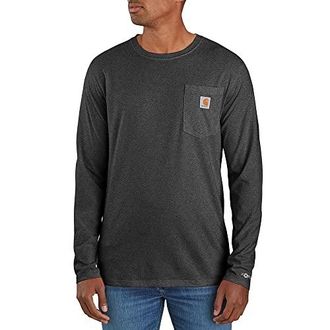 Carhartt Work in Progress Force Flex Pocket Chemise à manches longues Gris foncé XL