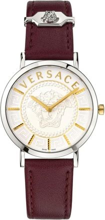 Versace V-Essential Swiss Watch - - Accessories - Damen - Rot - ONE SIZE