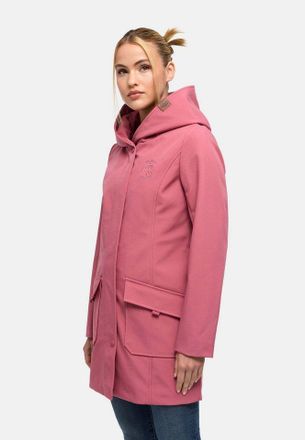 Marikoo Softshelljacke Softshelljacke Mayleen - Damen &Uuml;bergangsjacke mit Kapuze und Taillierter Schnitt, hoher Tragekomfort und stilvolle Details