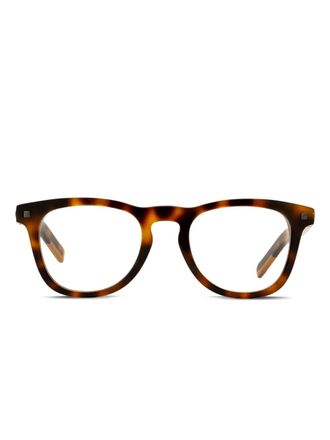 Ermenegildo Zegna lunettes de vue 5137 à monture rectangulaire - Marron