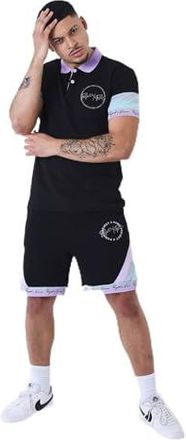 Project X Paris Short Bande color&eacute;e Noir XL