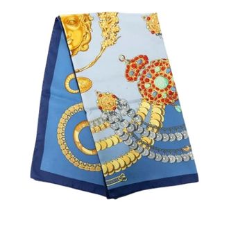 Herm&egrave;s Pre-owned Kosmima Scarf - Femme - Pre-owned - Bleu - Taille: ONE Size