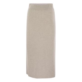 Brunello Cucinelli Midi-R&ouml;cke - - Skirts - Damen - Beige - S