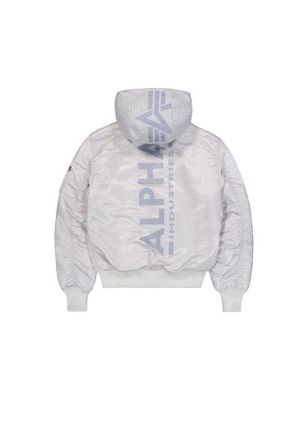 Alpha Industries Bomberjacke MA-1 Zip Hood Backprint