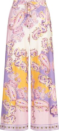 Mint & Mia Damen Mit Muster Hose, Helllila-Multicolor, 42 EU