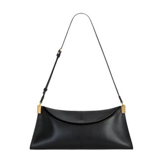 Balmain Sac port&eacute; &eacute;paule moyen en cuir de veau 64-83 - Femme - Sacs - Noir - Taille: ONE Size