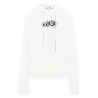 Off-white Off-white Graffiti Layerz Slim Hoodie Wei&szlig;