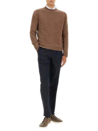 Ermenegildo Zegna Wool and Cashmere Sweater - Brown