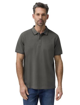 Street One Men Basic Poloshirt Oil Grey XXL