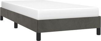 vidaXL Bettgestell ohne Matratze Dunkelgrau 80x200 cm Samt Vidaxl