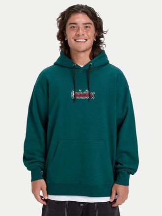 Quiksilver Sweatshirt Double Up EQYFT05155 Dunkelgr&uuml;n Oversize