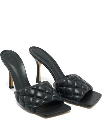 Bottega Veneta Gesteppte Lido Sandalen - Schwarz
