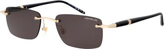 Montblanc Mb0344S Sonnenbrille - - Accessories - Herren - Gelb - 56 MM