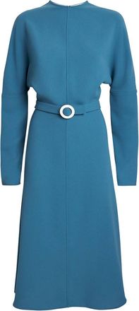 Edeline Lee Jacquard Belted Anna Midi Dress Size XS