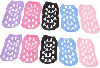 Yardwe 5 Paires Chaussettes Antid&eacute;rapantes Pour Femmes Chaussettes De Yoga Lot