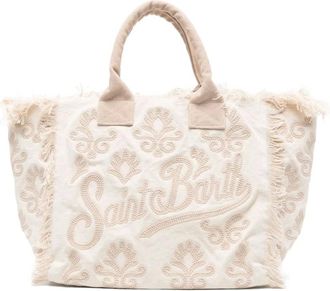 MC2 Saint Barth Femme, Sacs, Beige, Taille: ONE Size Sac Shopper Beige avec Design Vanity Rug
