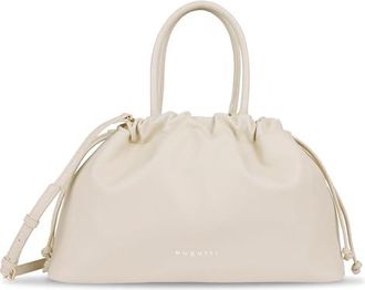 Bugatti Leni Sac L pour femme, grand sac à épaule en simili cuir, beige