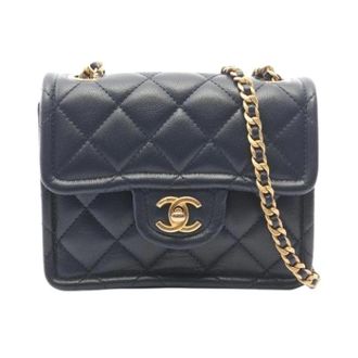 Chanel Pre-owned Matelasse Lammleder Schultertasche - - Pre-owned - Damen - Blau - ONE SIZE