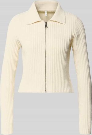 Only Regular Fit Strickjacke mit Rippmuster Modell ELLY