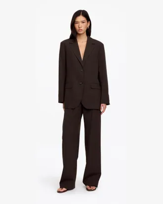 Arket Lockerer Blazer Aus Wollmischung -Braun