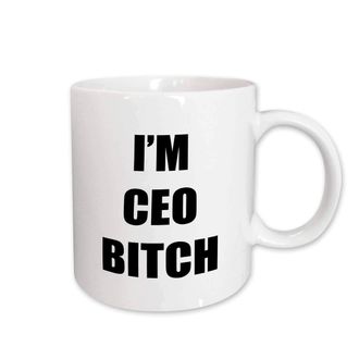 Generic Becher Neuheit Motivtasse Personalisiert Teetasse Lustig Geschenk Für Geschwister Frauen 330 Ml Ich Bin Ceo Bitch
